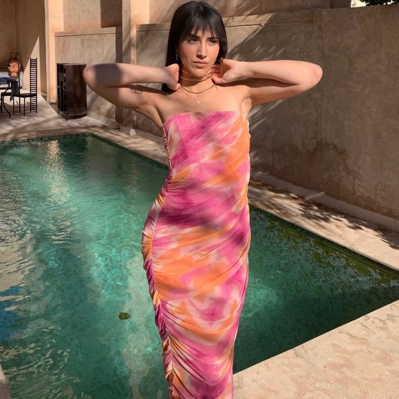 Zara | Dresses | Zara Print Dress With Tulle New With Tags | Poshmark